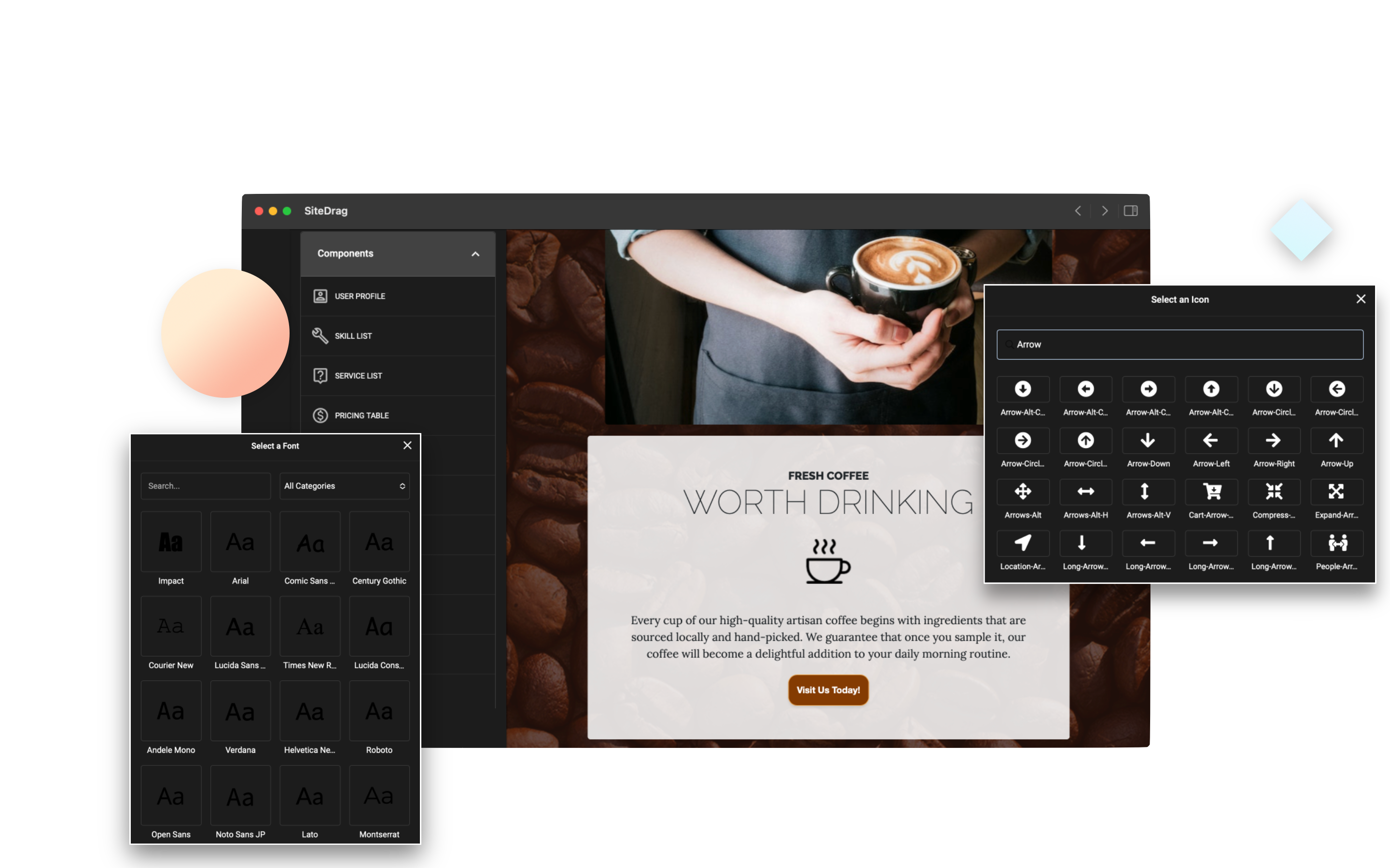 SiteDrag : Website Builder